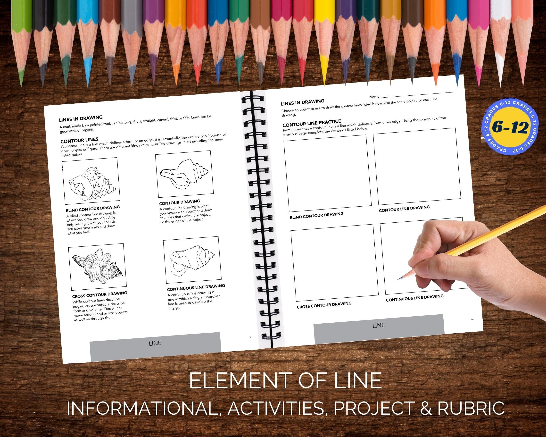 Elements of Art Worksheets, Elements of Color, Value, Shape, Space ...