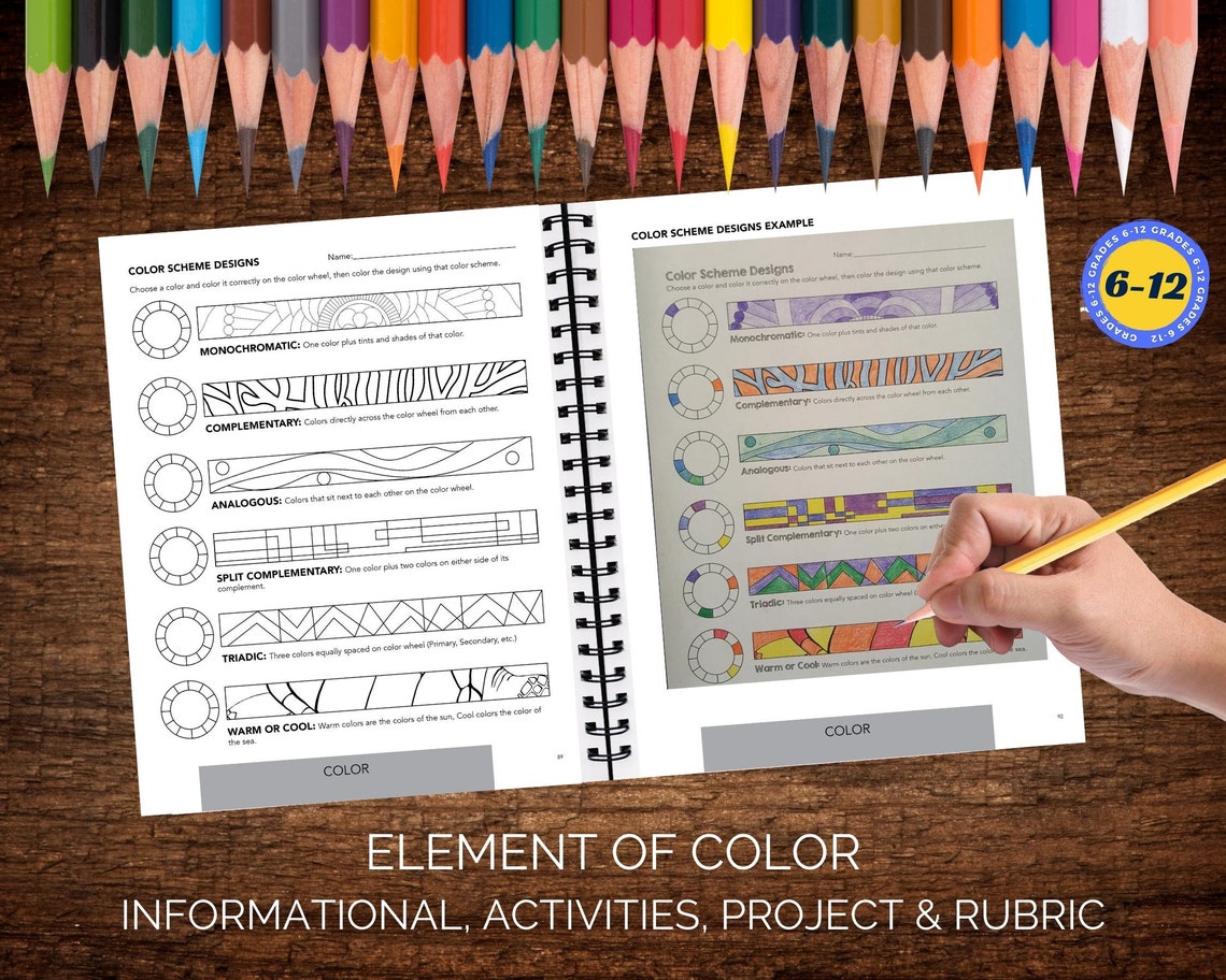 Elements of Art Worksheets, Elements of Color, Value, Shape, Space ...