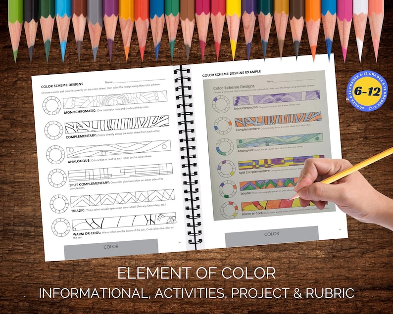 Elements of Art Worksheets, Elements of Color, Value, Shape, Space ...