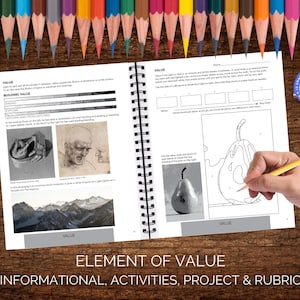 Elements of Art Worksheets, Elements of Color, Value, Shape, Space ...