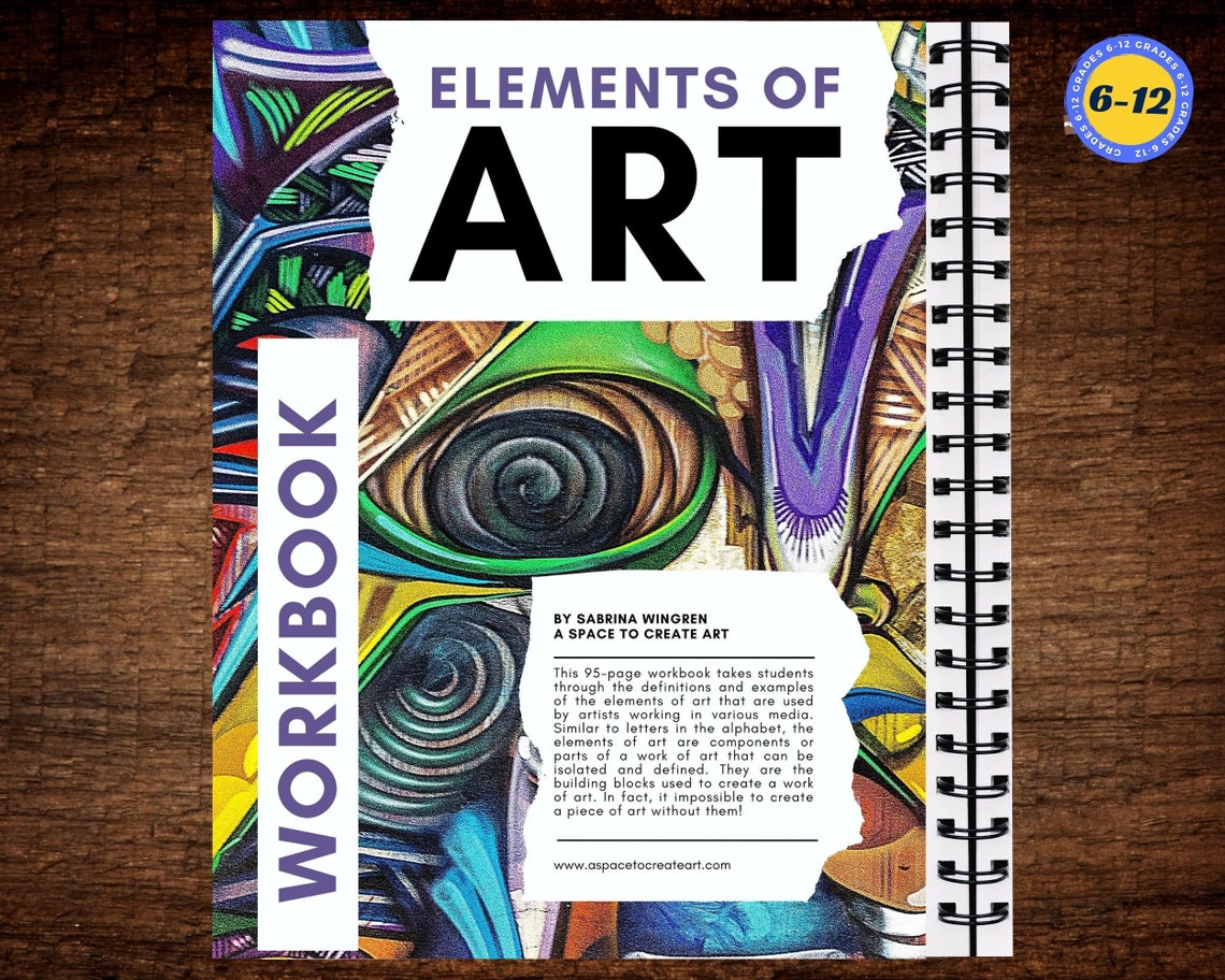 Elements of Art Workbook, Middle & High School Art Activities - Etsy