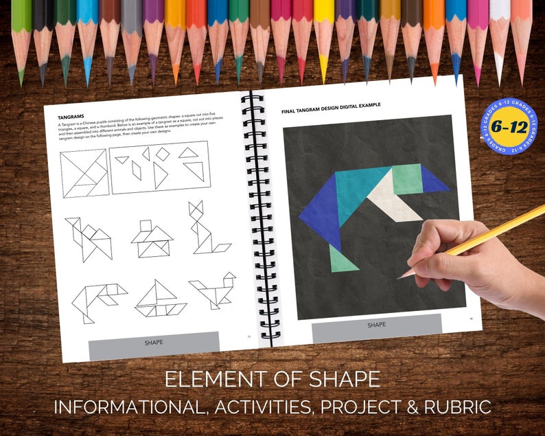 Elements of Art Worksheets, Elements of Color, Value, Shape, Space ...
