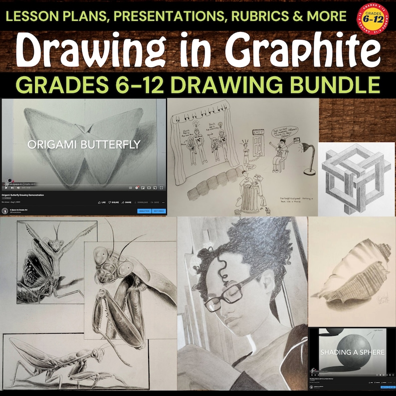 21 Middle School Art Lessons Bundle; High School Art Lesson Bundle ...
