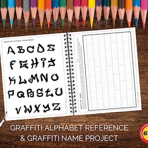 Drawing Workbook, How-to Draw Graffiti Workbook, Homeschool Art Lesson ...