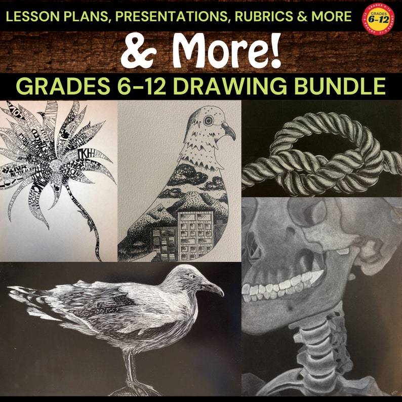 21 Middle School Art Lessons Bundle; High School Art Lesson Bundle ...