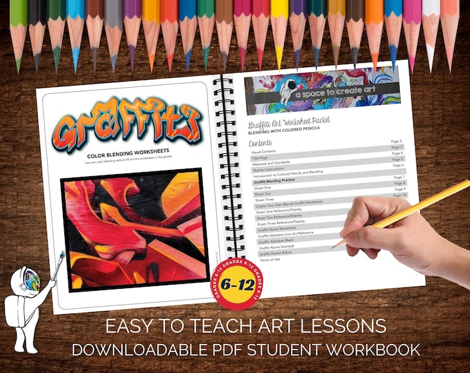 Zendoodle Hand Self Portraits Art & ELA Lesson Back to School Activity ...