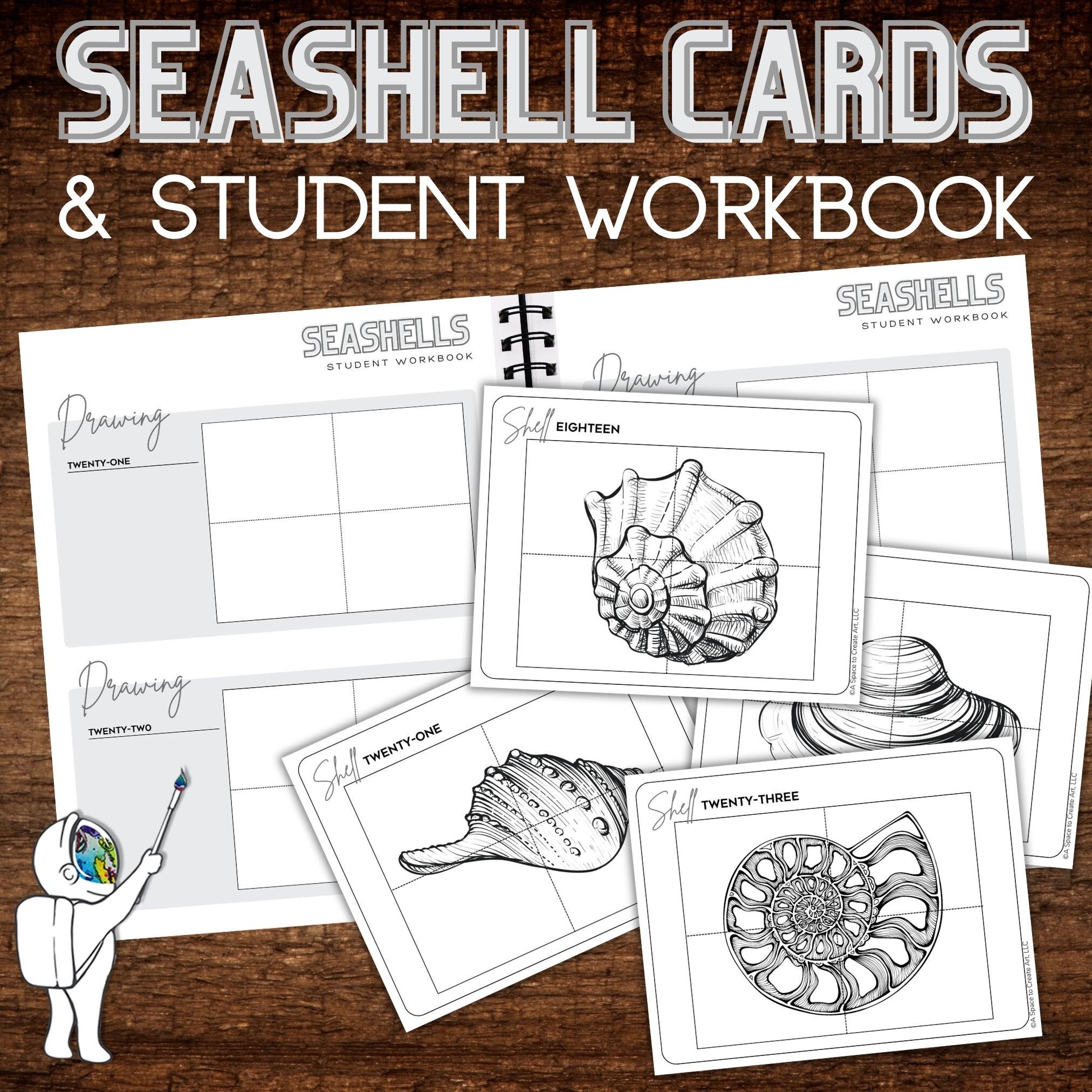 Semester of Drawing Task Cards & 3 Student Sketchbooks, Middle, High ...