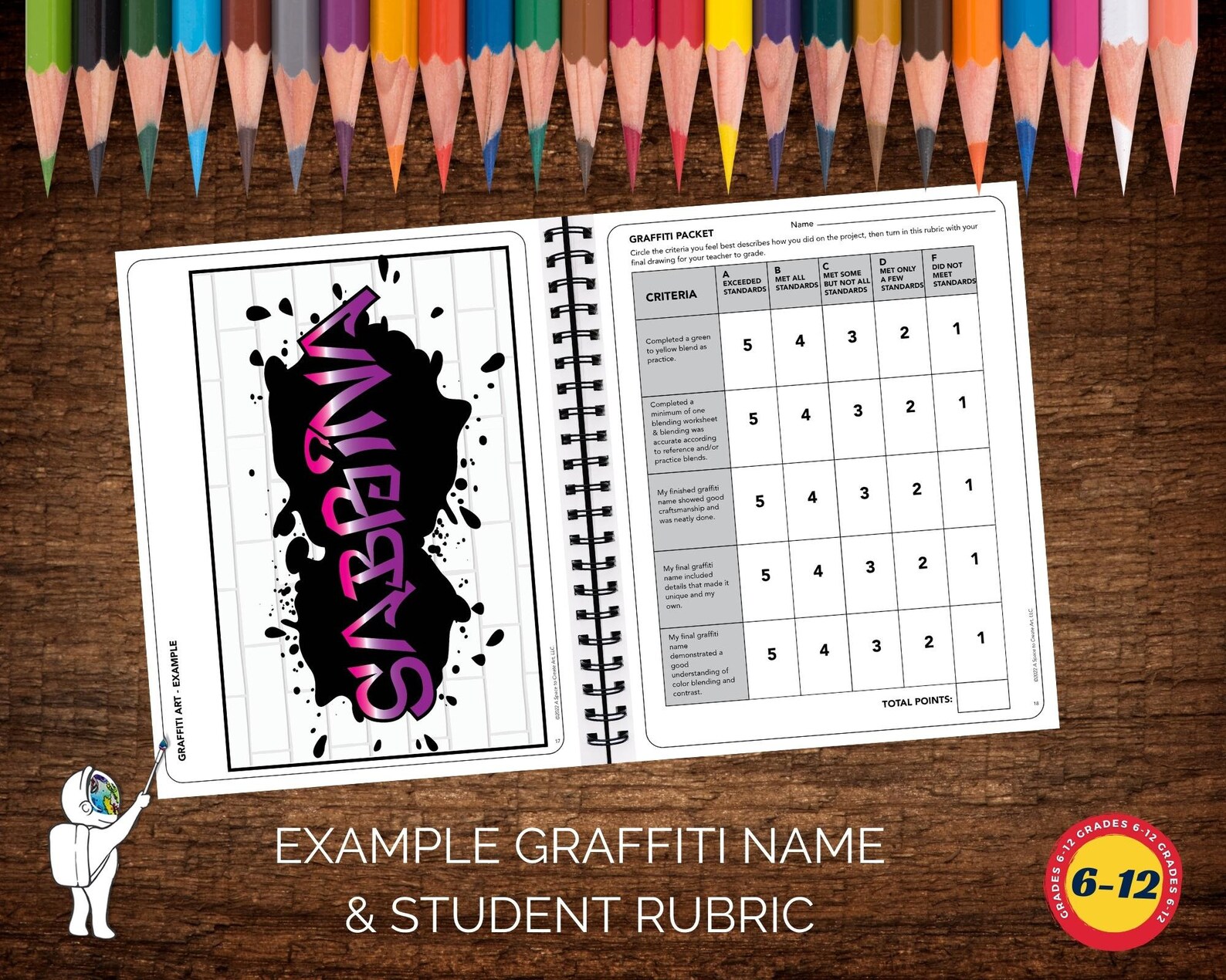 Drawing Workbook, How-to Draw Graffiti Workbook, Homeschool Art Lesson ...