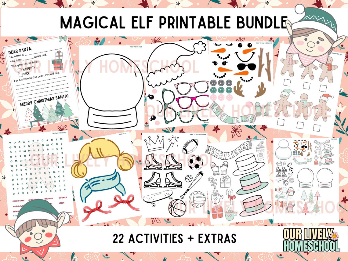 Magical Christmas Elf Kit Digital Download / Elf Activity Kit ...