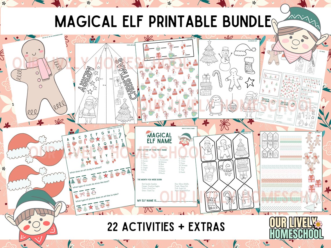 Magical Christmas Elf Kit Digital Download / Elf Activity Kit ...