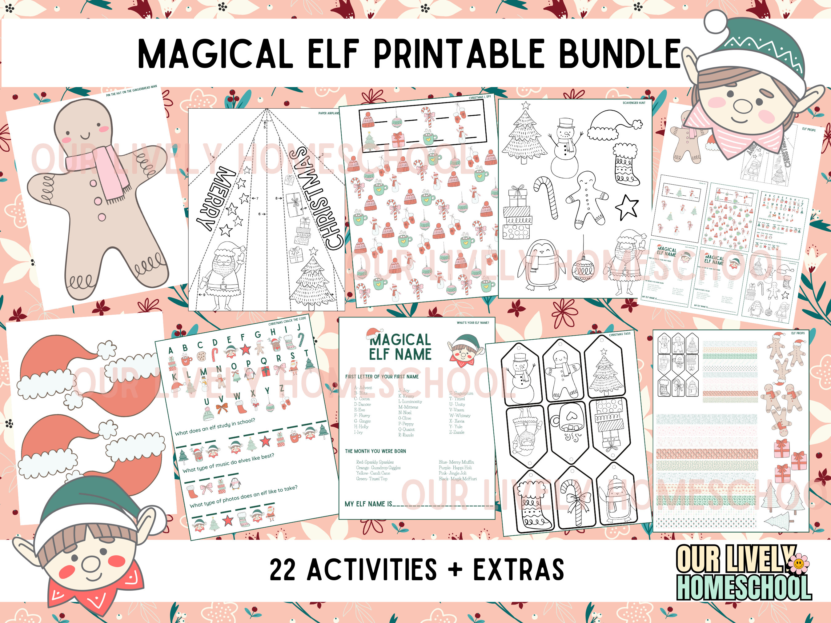 Magical Christmas Elf Kit Digital Download / Elf Activity Kit ...