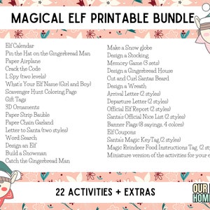 Magical Christmas Elf Kit Digital Download / Elf Activity Kit ...