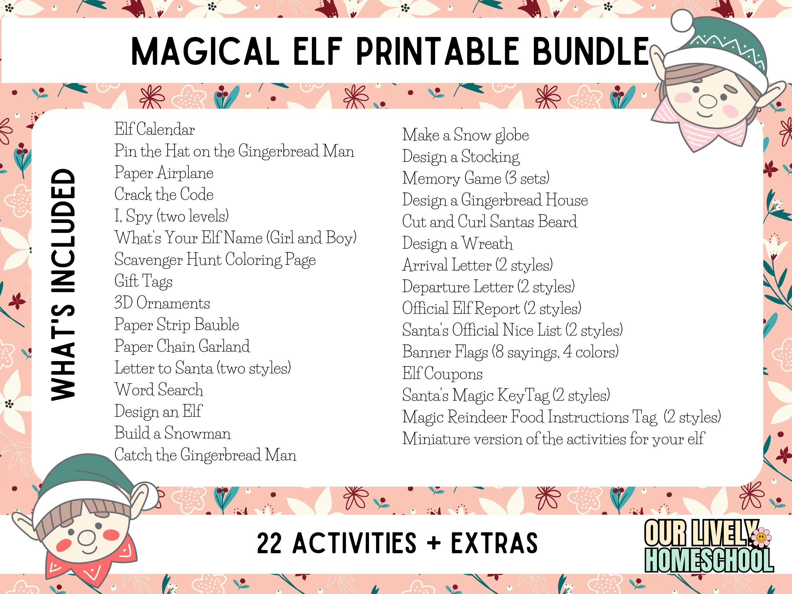 Magical Christmas Elf Kit Digital Download / Elf Activity Kit ...