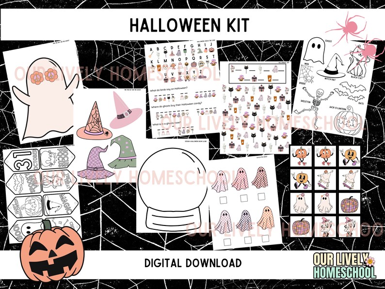 Halloween Activity Bundle/ Halloween Party Games Digital Download ...