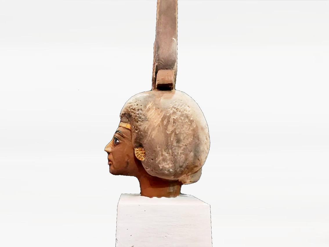 Queen Tiye Statue: Egyptian Basalt Sculpture, Museum Copy - Etsy
