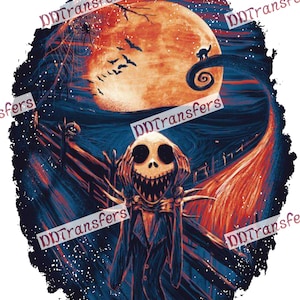 Fanart/movie/horror - Screaming Jack - Ready to Press - DTF Transfer - Etsy