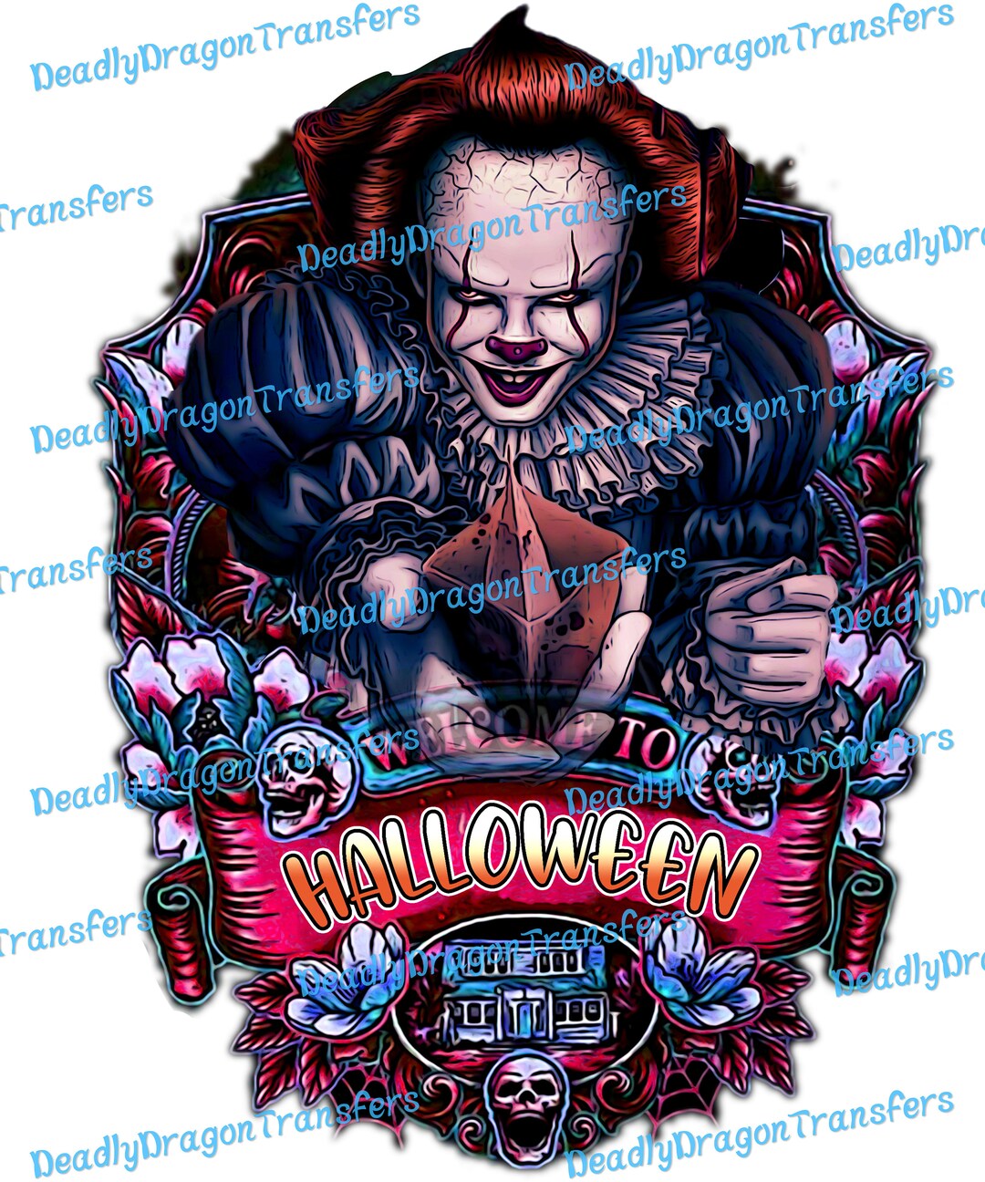 Welcome Clown 2 - Ready to Press - DTF Transfer - Etsy