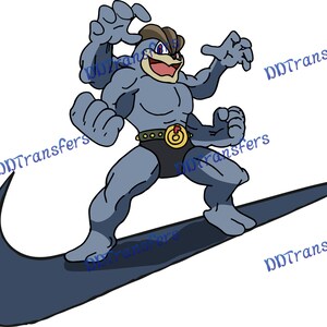 Pocket Monster Fan Art - Machamp - Ready to Press - DTF Transfer - Etsy