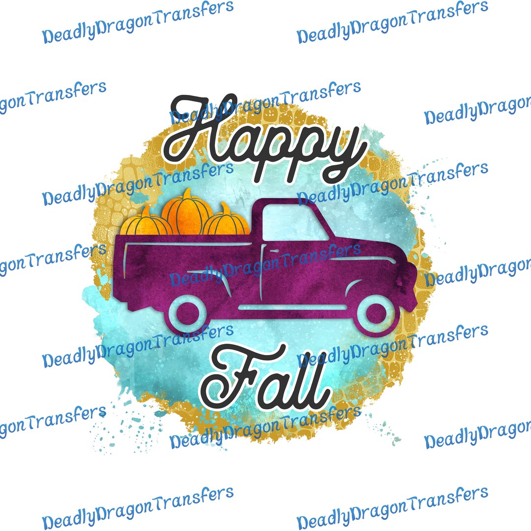 Happy Fall - Ready to Press - DTF Transfer - Etsy