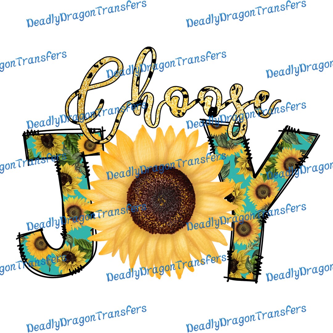 Choose Joy - Ready to Press - DTF Transfer - Etsy