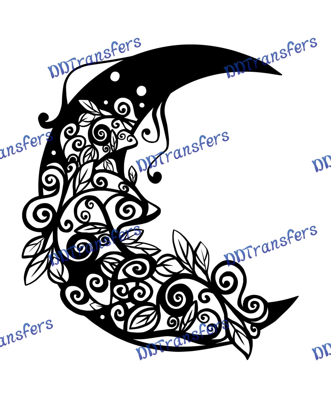 Swirlie Moon - Ready to Press - DTF Transfer - Etsy