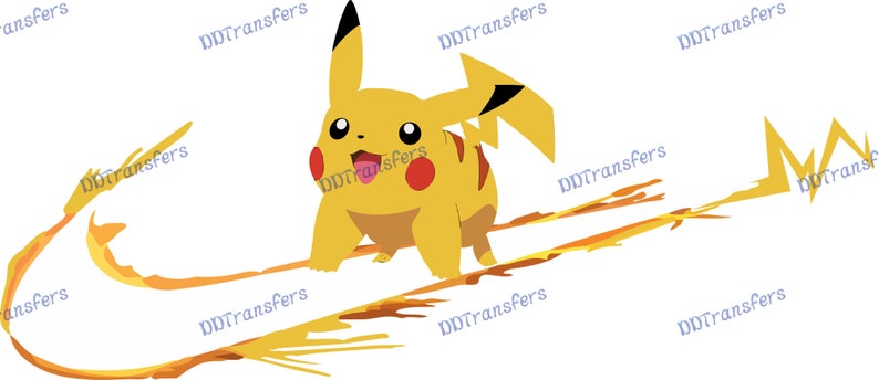 Fan Art Pocket Monster Pikachu Check Ready to Press DTF - Etsy