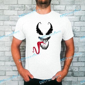 Movie/fan Art Symbiote Face Ready to Press DTF Transfer - Etsy