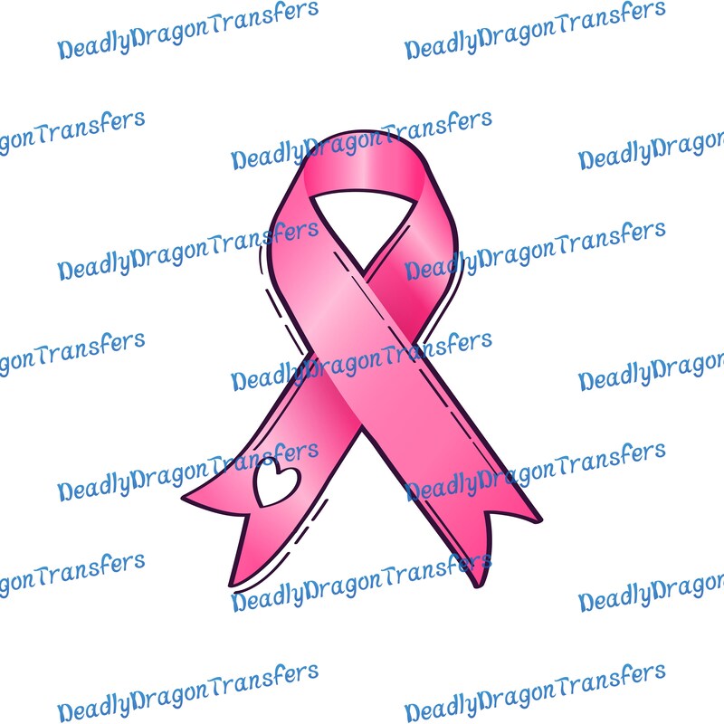 Pink Ribbon Decal - Etsy