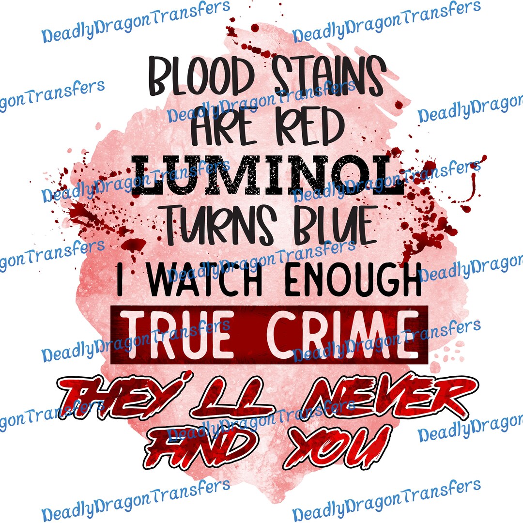 Blood Stain Poem - Ready to Press - DTF Transfer - Etsy