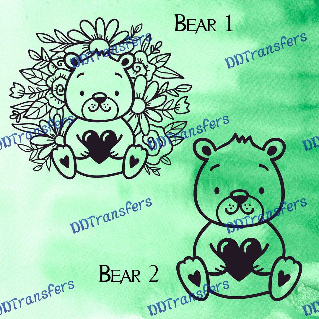 Cute Bears - Ready to Press - DTF Transfer - Etsy