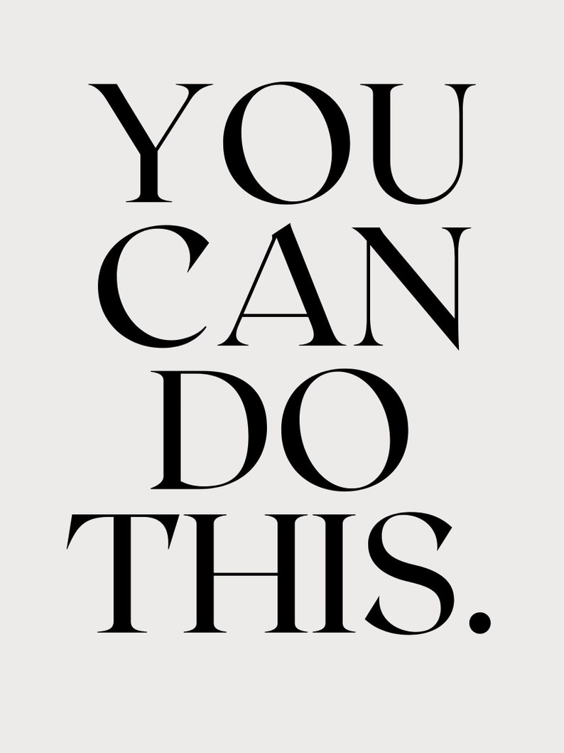 You Can Do This Poster - Etsy