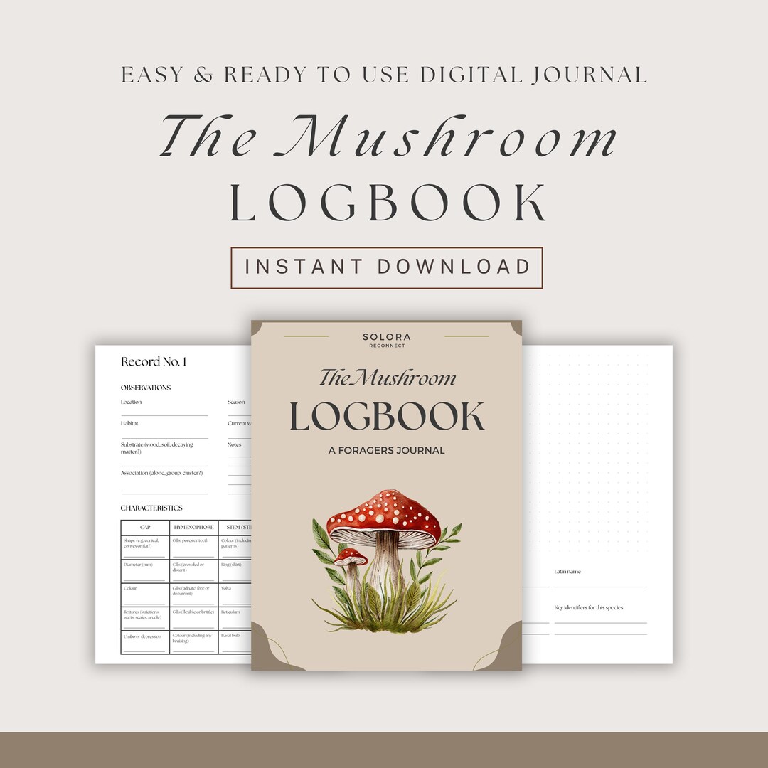 Digital Foraging Journal, Printable Foraging Journal, Foragers Field ...