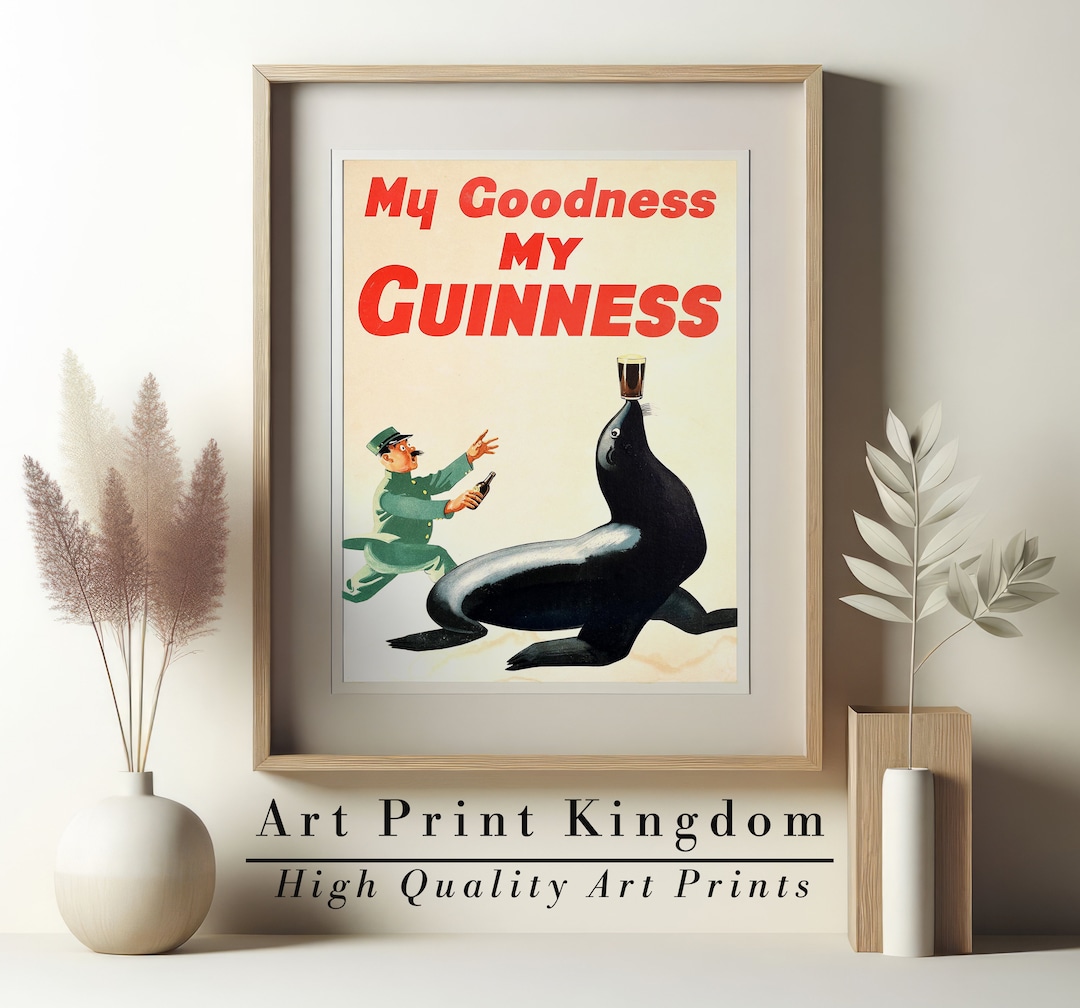Guinness Guinness Poster Guinness Print Guinness Decor Vintage Print ...