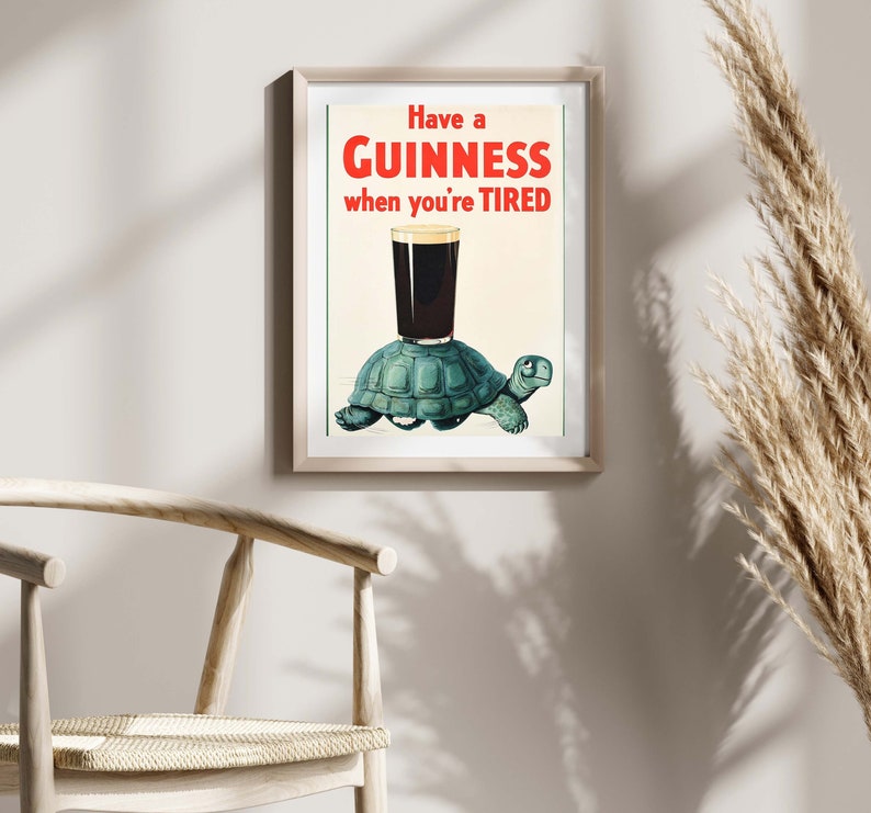 Guinness Guinness Poster Guinness Print Guinness Decor Vintage Print ...