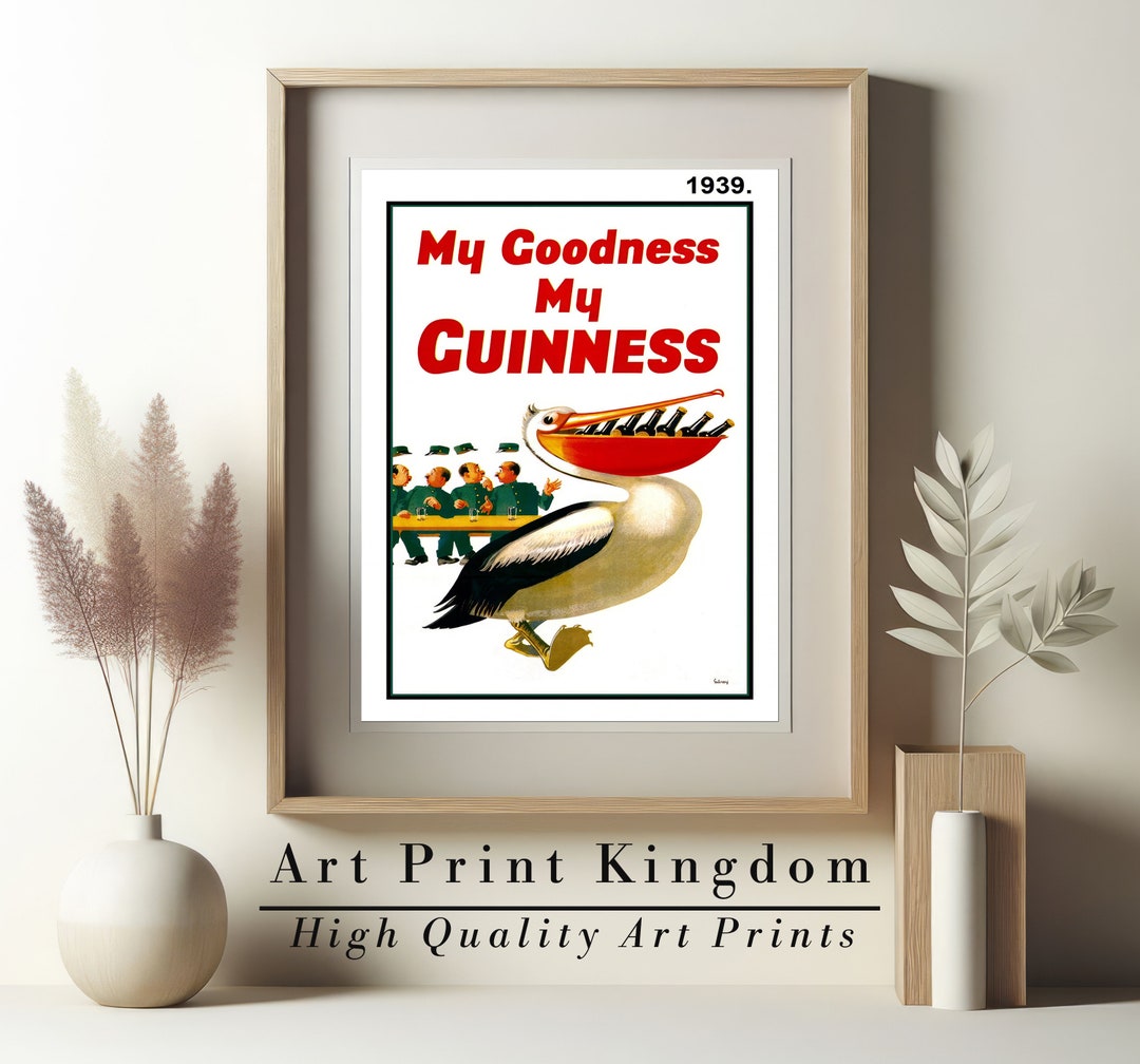 Guinness Guinness Poster Guinness Print Guinness Decor Vintage Print ...