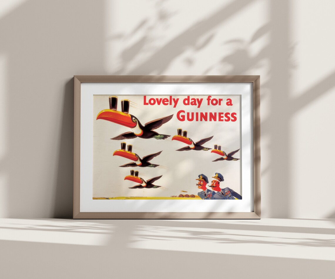 Guinness Guinness Poster Guinness Print Guinness Decor Vintage Print ...