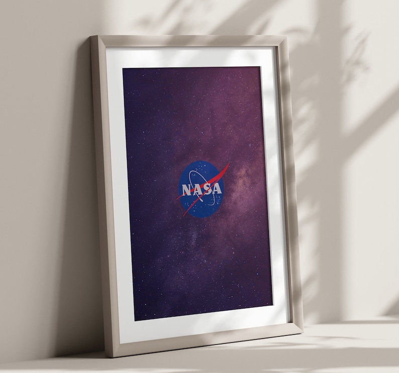 NASA Space Print Purple Space Print Space Travel Decor Space Print Nasa ...