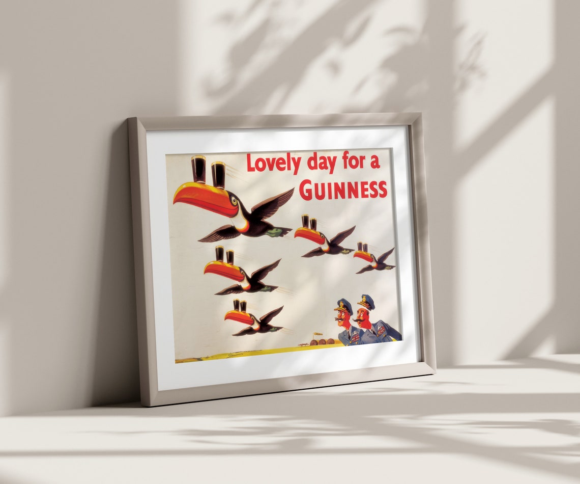 Guinness Guinness Poster Guinness Print Guinness Decor Vintage Print ...
