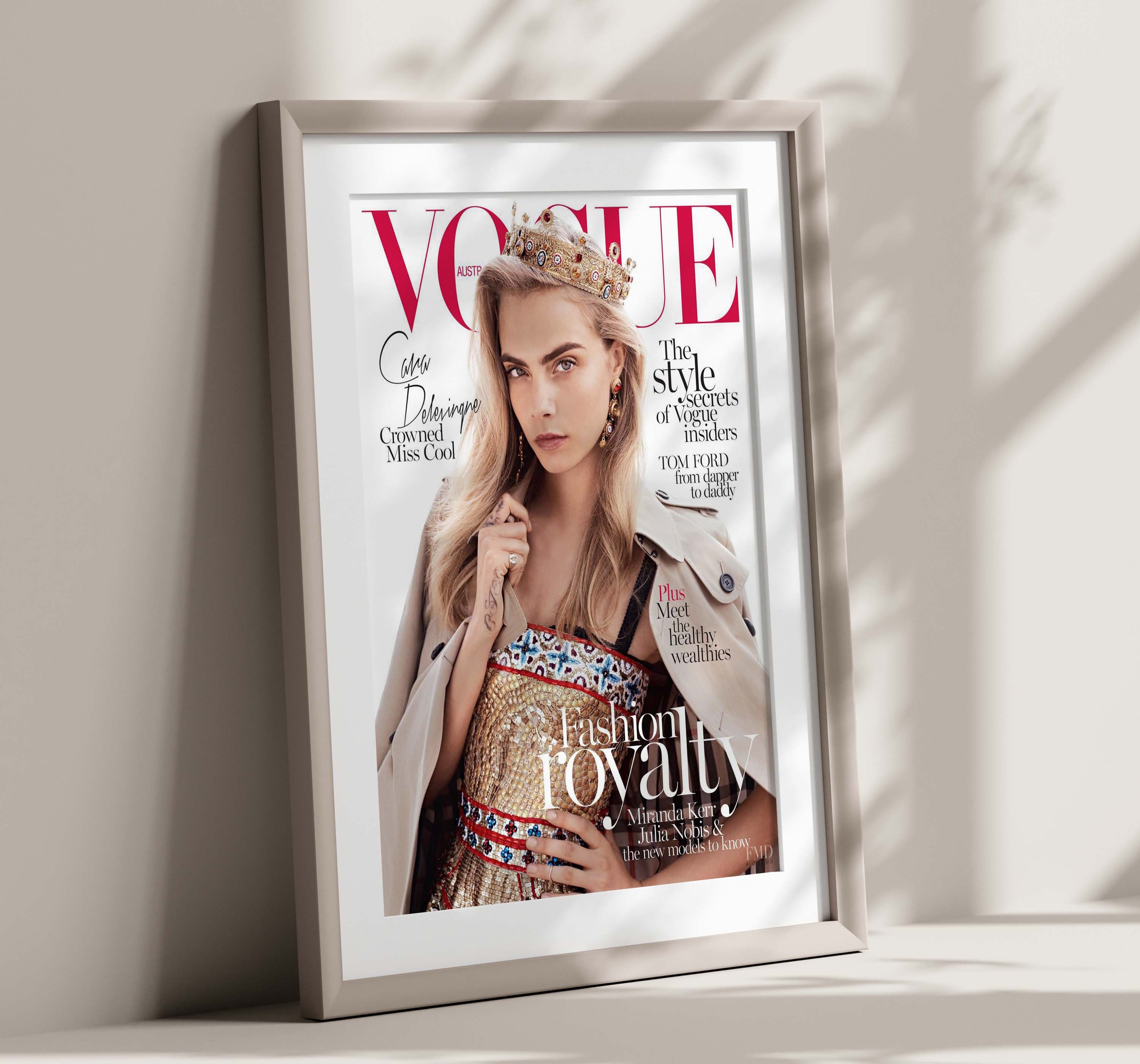 Fashion Magazine Poster Retro Fashion Art Magazine Cover Magazine Print ...