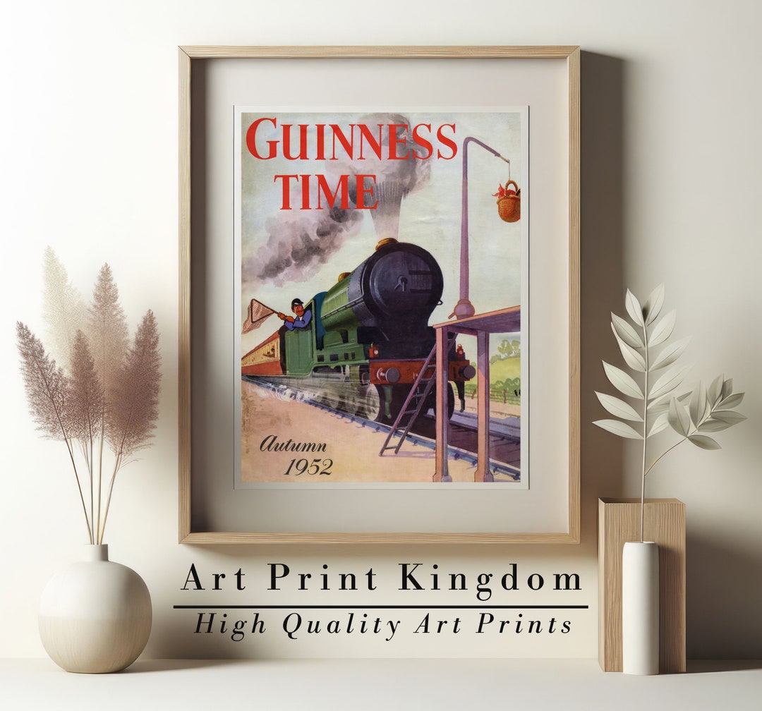Guinness Guinness Poster Guinness Print Guinness Decor Vintage Print ...