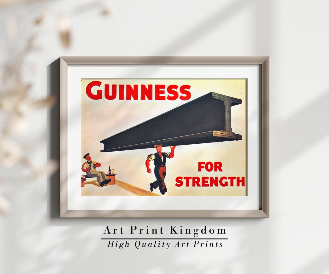 Guinness Guinness Poster Guinness Print Guinness Decor Vintage Print ...