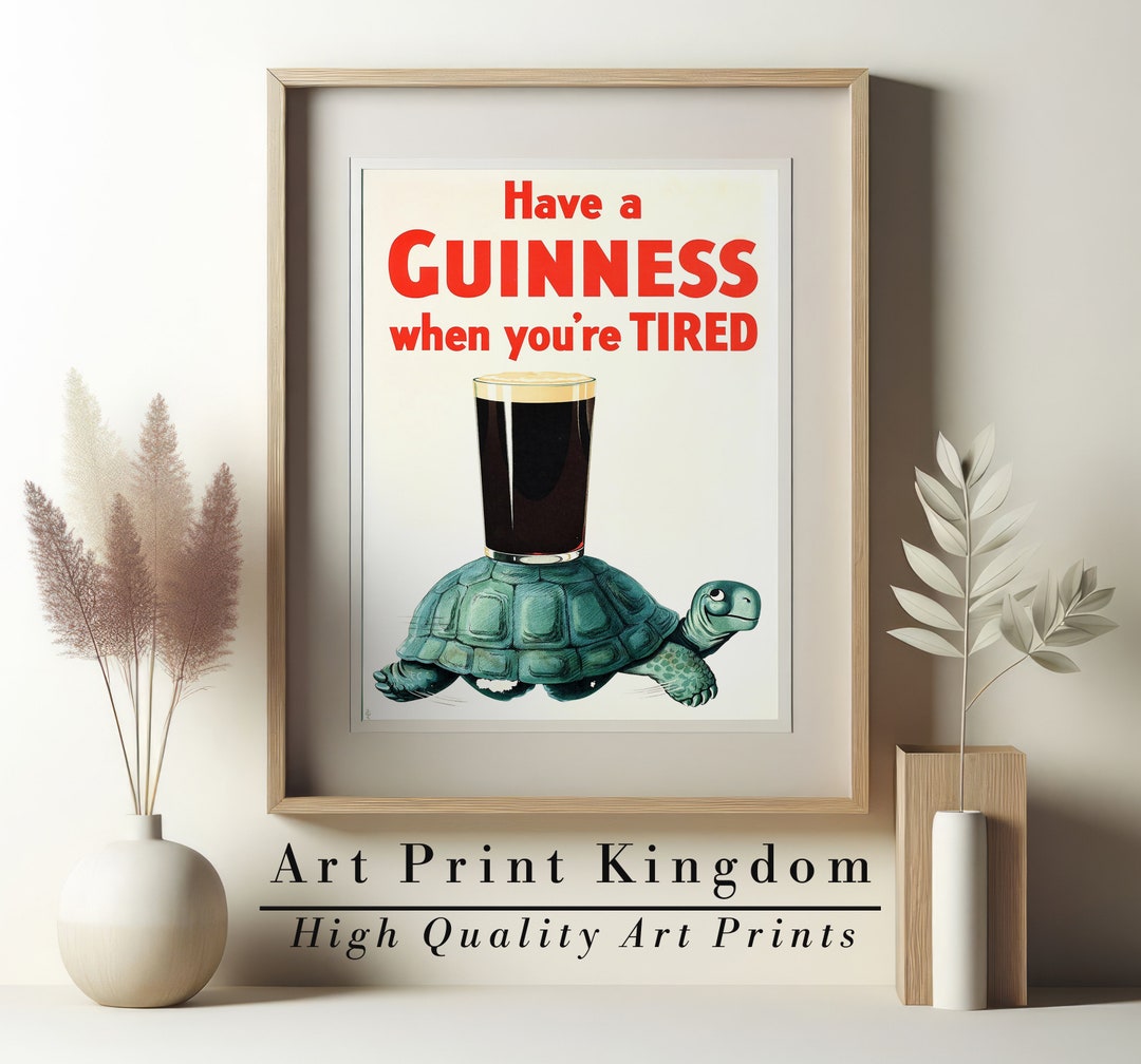 Guinness Guinness Poster Guinness Print Guinness Decor Vintage Print ...