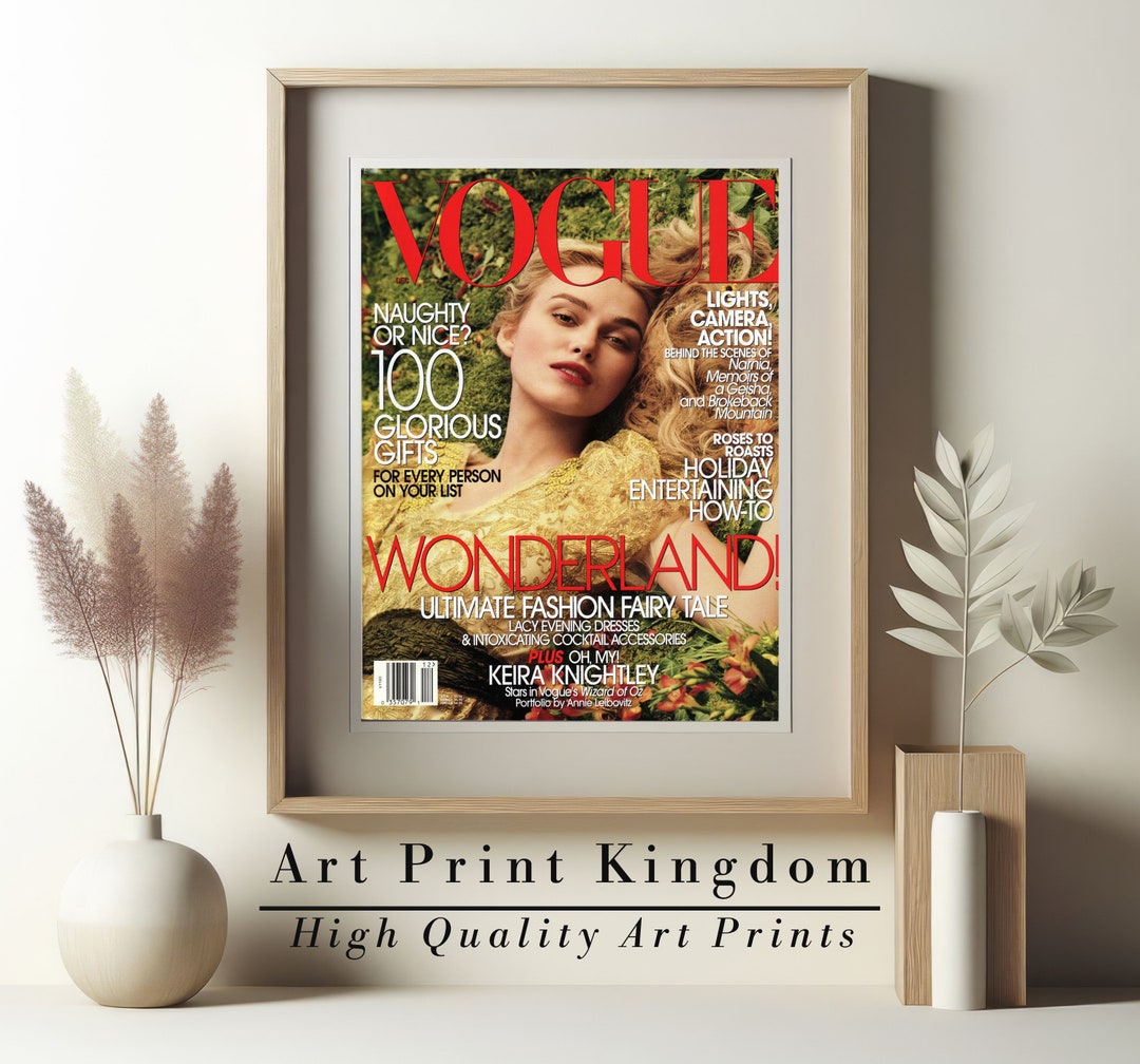 Fashion Magazine Poster Retro Fashion Art Magazine Cover Magazine Print ...