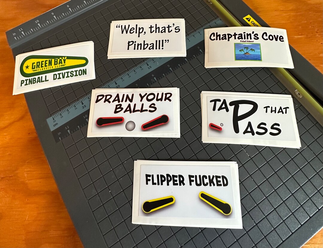 Adult Fun Pinball Sticker Pack - Etsy