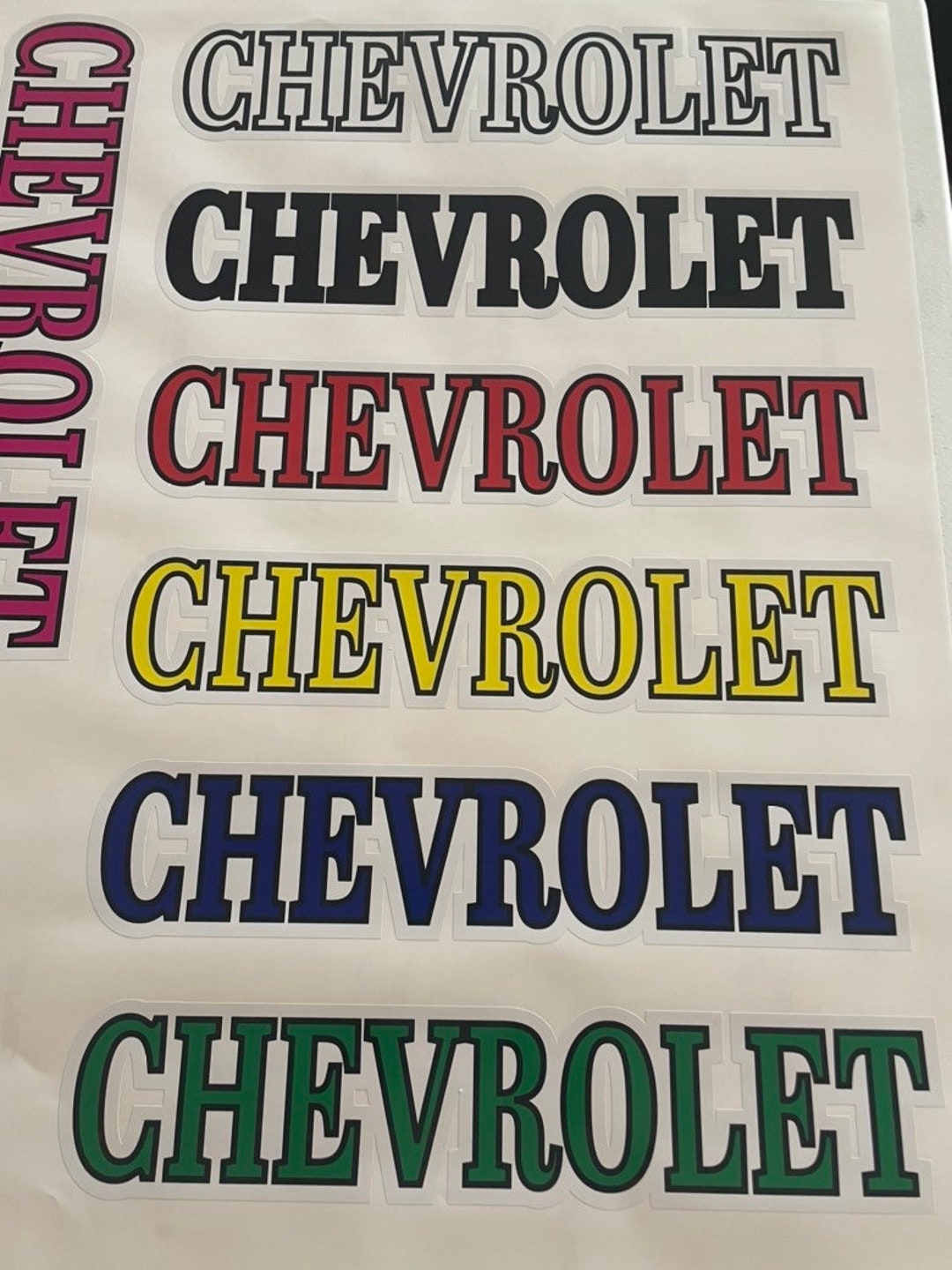 Chevrolet Banner Vinyl Decal - Etsy