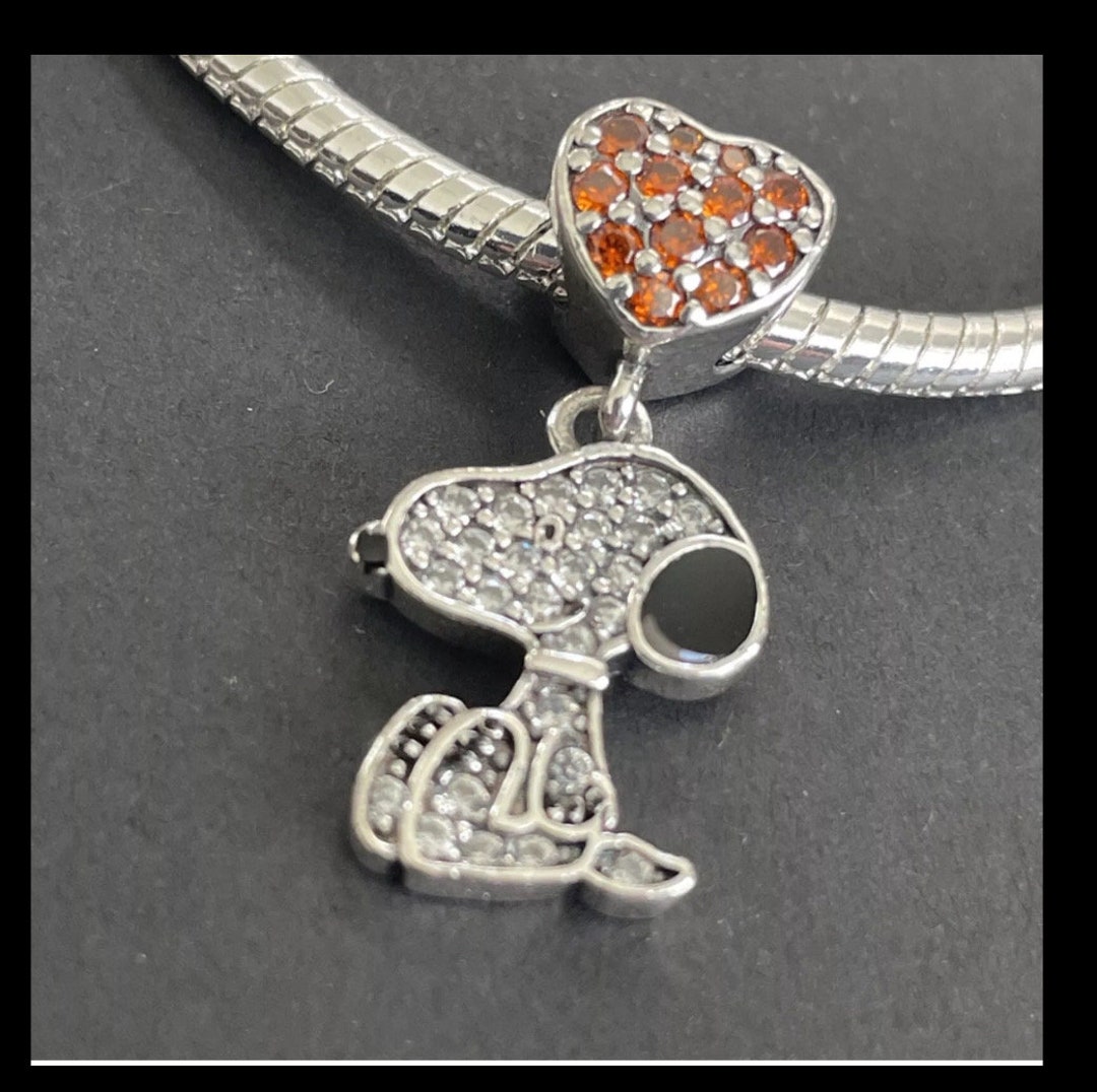 Snoopy Pandora Style Bracelet Charm - Etsy