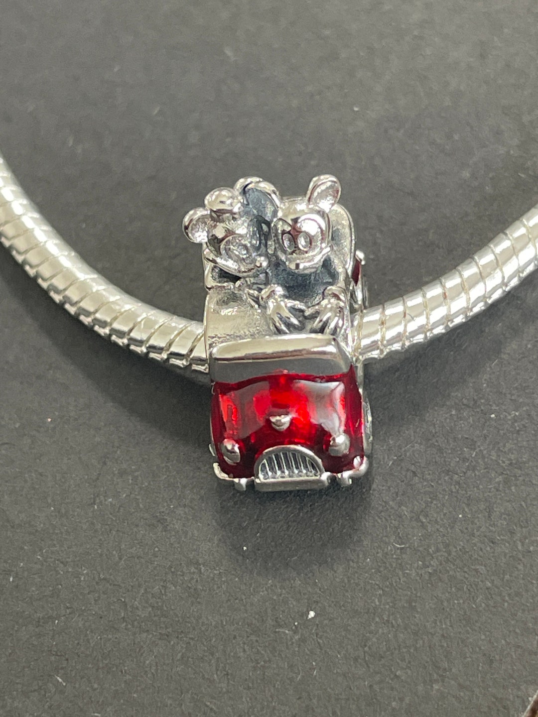 Mickey and Minnie Mouse Pandora Style Bracelet Charm - Etsy