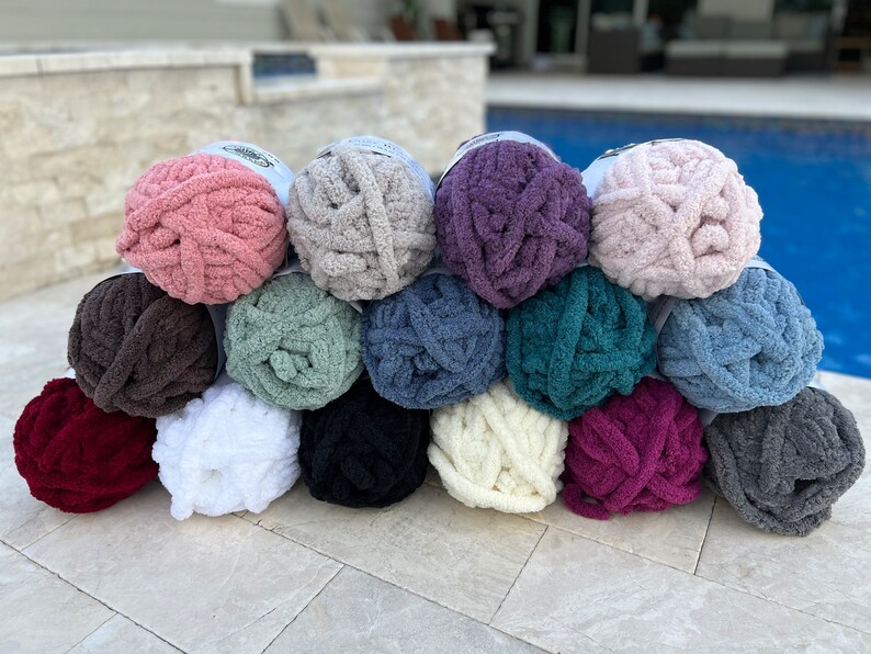 Chunky Hand Knit Blanket - Standard - Etsy