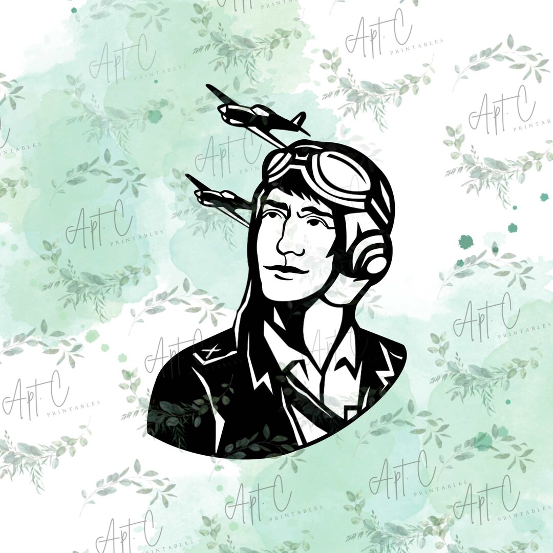 Fighter Pilot PNG JPG, Pilot Clipart Png, Digital Download Fighter ...