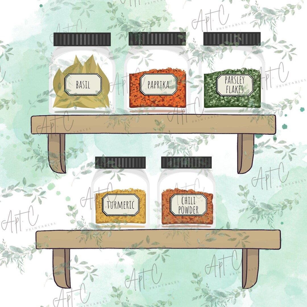 Spice Shelf PNG JPG, Cartoon Spice Rack Png, Spice Shelf Clipart ...